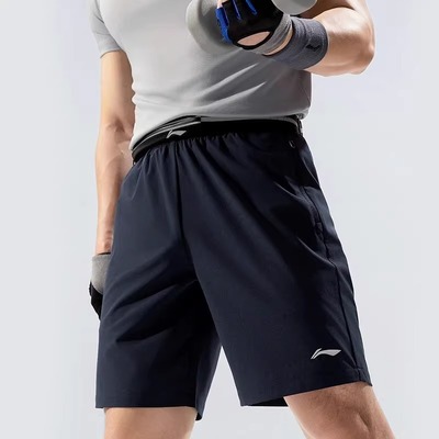 李宁运动短裤男士速干舒适运动裤