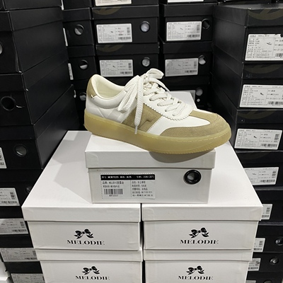 实体专柜意大利设计师轻奢品牌D牛皮防滑阿甘鞋休闲鞋5136白色