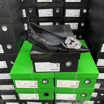 美国设计师买手高奢品牌G牛皮浅口百搭舒适尖头单鞋1168黑色