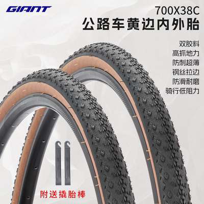 正品捷安特700X38C防滑内外胎