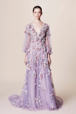 遮肉显瘦甜美纯手工缝制晚礼服