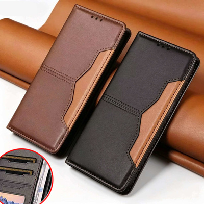 适用真我V70翻盖realme15pro手机壳V23 Q5i V60pro零钱夹realme14x插卡Realme15x全包realme16T复古 折叠支架