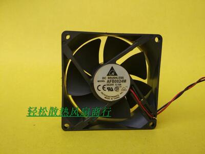 台达8025 8CM 8厘米 24V静音风扇0.1A变频器工控机风扇AFB0824M
