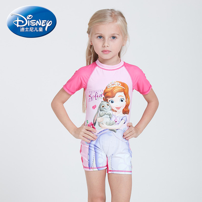 Disney儿童图案泳衣速干