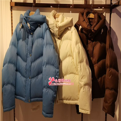 A1ACE431T女装2024冬三线波浪衍缝短款泡芙羽绒服A1ACE431TH8