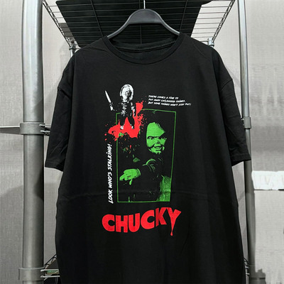Chucky《鬼娃回魂》恐怖主题短袖