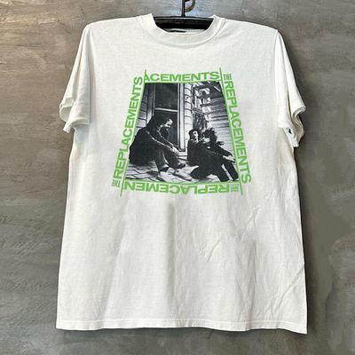 代替摇滚乐队美式重磅棉短袖T恤