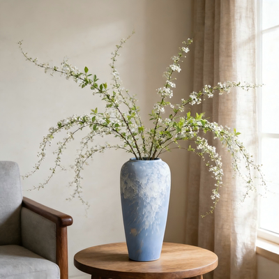 宋式美学特别好看氛围感雪柳花瓶