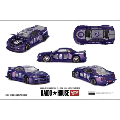 KAIDO HOUSE 1/64 #240 日产Nissan Skyline GT-R (R34) 合金车模