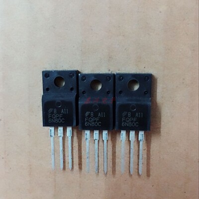 全新现货 FQPF6N80C 6N80 N沟道场效应MOS管 TO-220F塑封 6A 800V