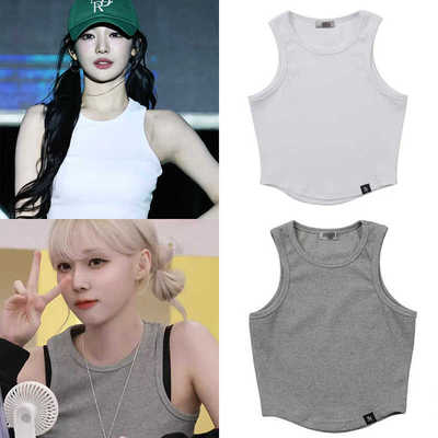 遮副乳无袖圆领上衣打底