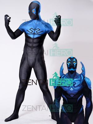 DC漫画 第三代蓝甲虫英雄连体紧身衣 海梅Blue Beetle cosplay