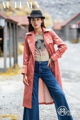 苏昔女装清仓薄款风衣外套长款风衣