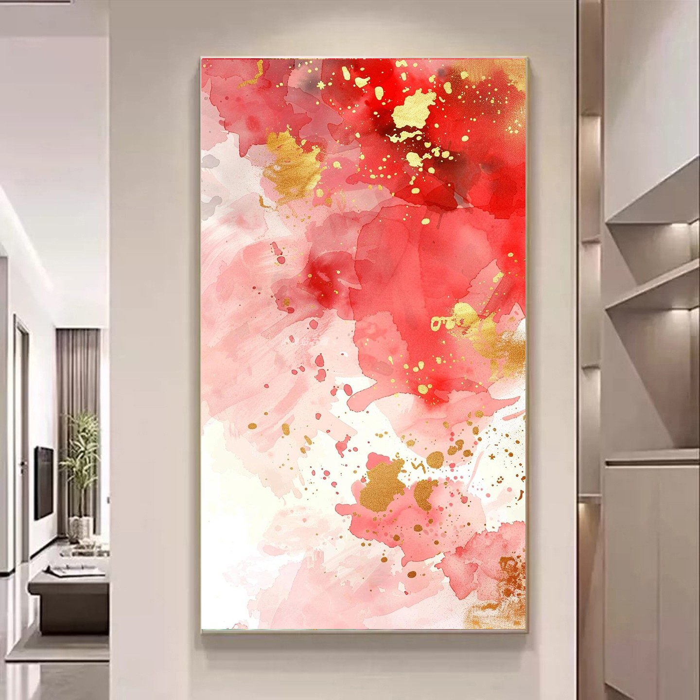 diy树脂方钻满钻钻石画现代抽象鸿运当头玄关二手工贴钻钻石绣
