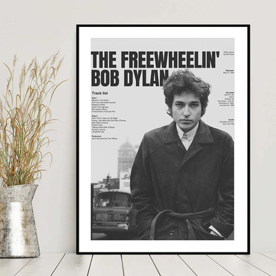 鲍勃迪伦装饰画客厅酒吧咖啡厅画