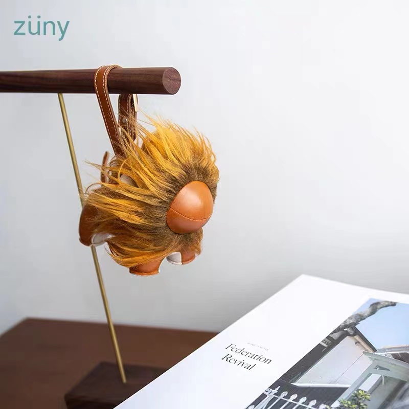 zuny新品钥匙扣挂包件皮质动物 狮子 河马 罗宾鸟 圣诞节新年礼物