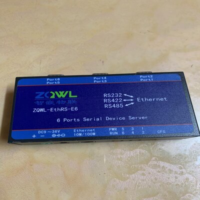 智嵌物联ZQWL-EthRS-E6智嵌6串口服务器/RS23