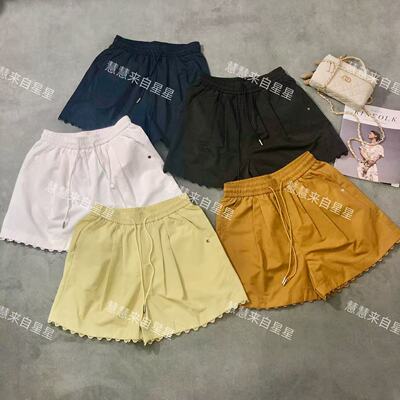 慧慧来自星星女装店 8927新款韩系时尚款 下摆蕾丝贴片短裤SIMMM