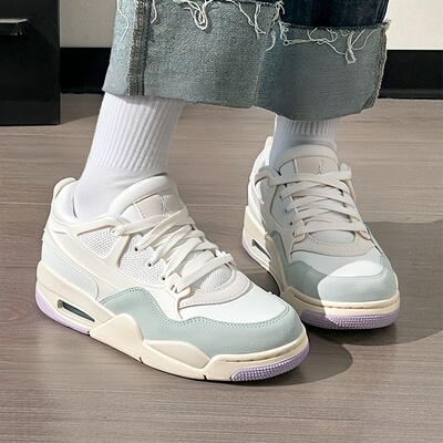 NIKE耐克女鞋 AJ4舒适减震户外运动鞋复古轻便低帮篮球鞋IB7408