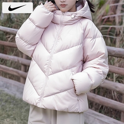 NIKE耐克羽绒服女装2025冬季新款外套面包服运动服保暖夹克HV5236