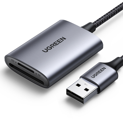 绿联80887USB3.0多功能读卡器带短线款Sd/TF双卡双读=CM401