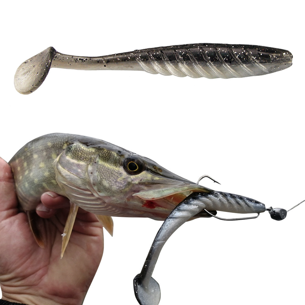 ESFISHING路亚饵软饵T尾Ripple Shad 125mm6条9克反螺纹扰流_虎窝淘