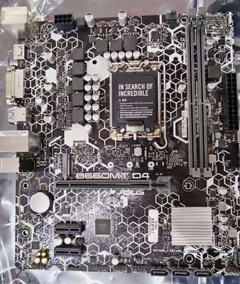 华硕B660M-T D4内存台式机主板1700针支持12/13/14代cpu处理器