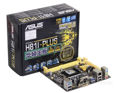 Asus/华硕H81I-PLUS1150针主板itx支持4130 4150 4770 4790kcpu
