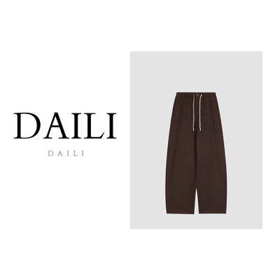 黛利新款极简阔腿休闲裤女DLBYM-26K91123