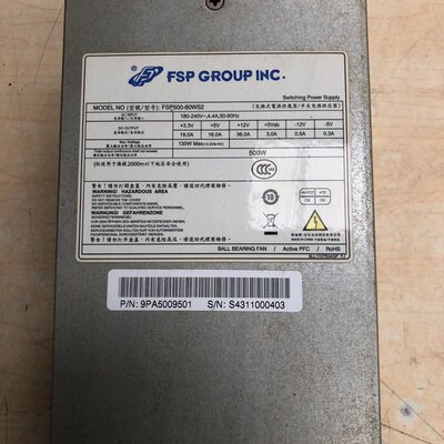 议价FSP电源FSP500-60WS2