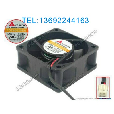 Y.S.TECH FD246025EB 24V 0.21A 6025 6CM 变频器风扇 保2年