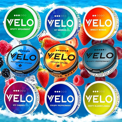 欧美风暴薄荷snus VELO正品ZYN口含袋便携提平替解戒瘾神器
