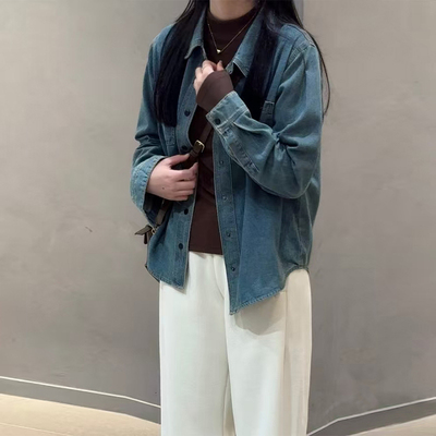 软糯半高领双面德绒打底衫女加厚秋冬内搭磨毛长袖保暖上衣女装潮