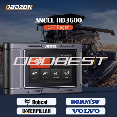 ANCEL HD3600工程机械读码卡 农用机械设备诊断 读码 清码DPF再生