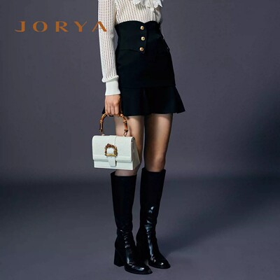 JORYA/卓雅 半身裙子高腰短裙2022秋季专柜正品O142101D-2980