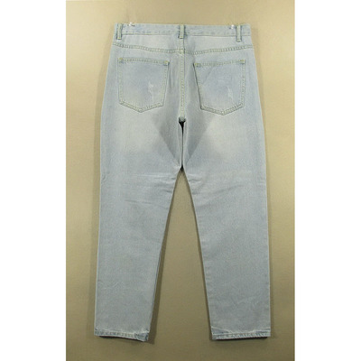 牛仔裤男36码修身直筒破洞加大码长裤子全新品*Q108/38501-18