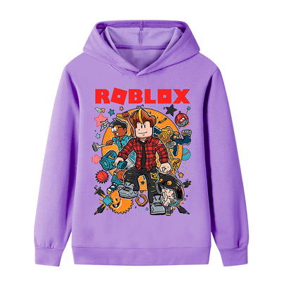 罗布乐思/Roblox印花图案儿童男女孩连帽衫卫衣B1424