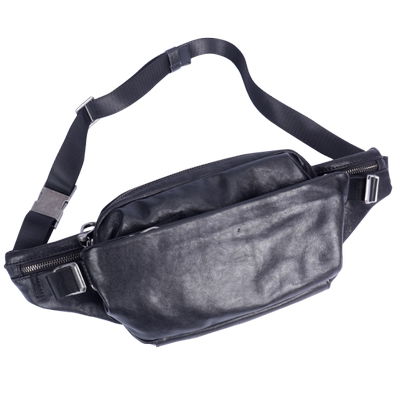 NEWE男士腰包胸包羊皮休闲时尚潮