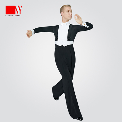 NY纳艺舞蹈服男上衣拉丁舞练功服