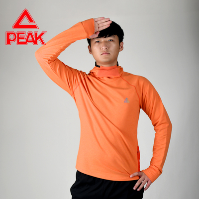匹克太阳衣男士户外防晒衣长袖T恤夏速干冰丝皮肤衣连帽运动上衣