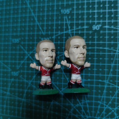 epoch Corinthian microstars 绿底足球2001年曼联大卫贝克汉姆