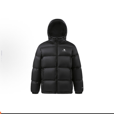 Camel/骆驼 黑钻系列拒 白鸭绒羽绒服 M34CR07674 山东D仓