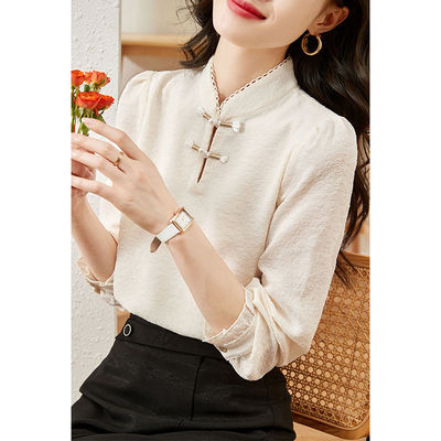 新中式旗袍打底女士衬衫1091