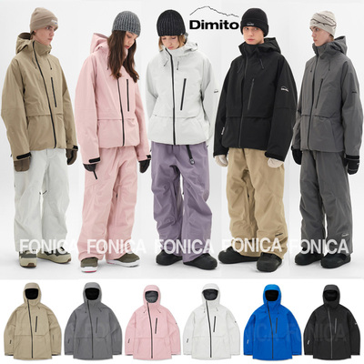 24DIMITO韩国滑雪服单板双板男女款高防水防风耐磨透气APEX保暖3L