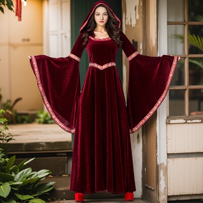 2025中世纪吸血鬼连衣裙万圣节