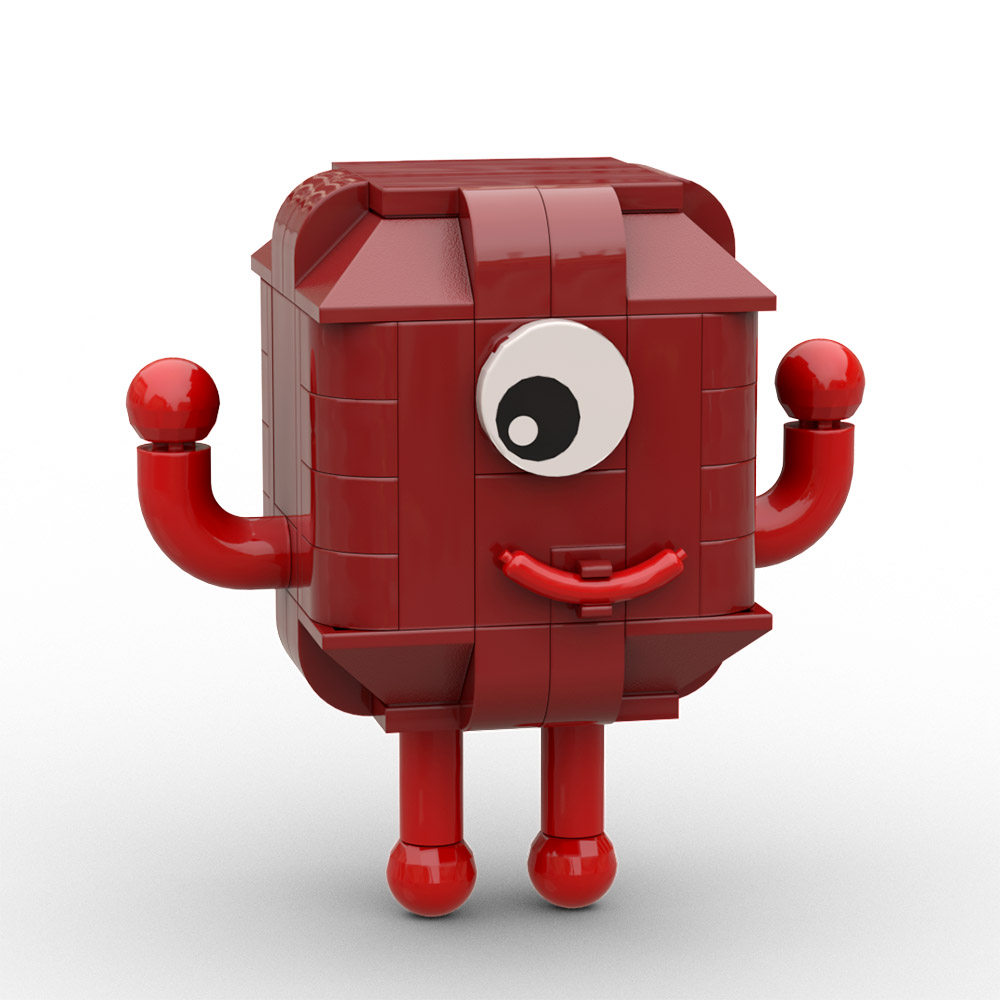 Cartoon Numberblocks Building Blocks Number One Blocks Numbe_虎窝淘