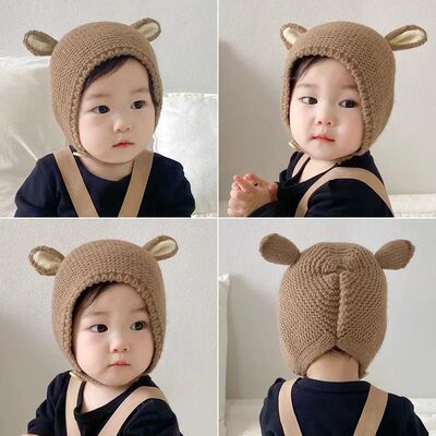 0-2 Years Baby Hat Autumn Winter Ear Rabbit Knitted Kids Hat