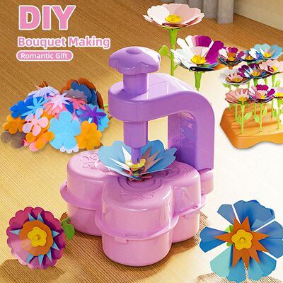 DIY Fabric Flower Bouquets Toys, Flower Bouquets Toy for Gir