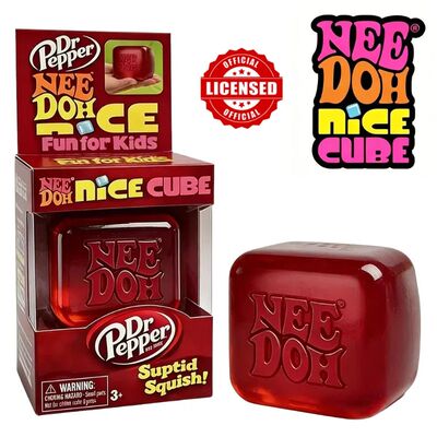 Dr Pepper x NeeDoh Nice Cube Squishy Soft Sensory Fidget Toy