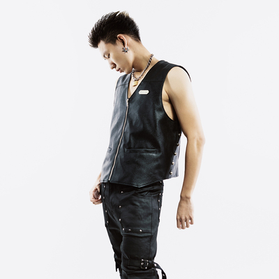 ROCKSTA背心坎肩机车皮马甲